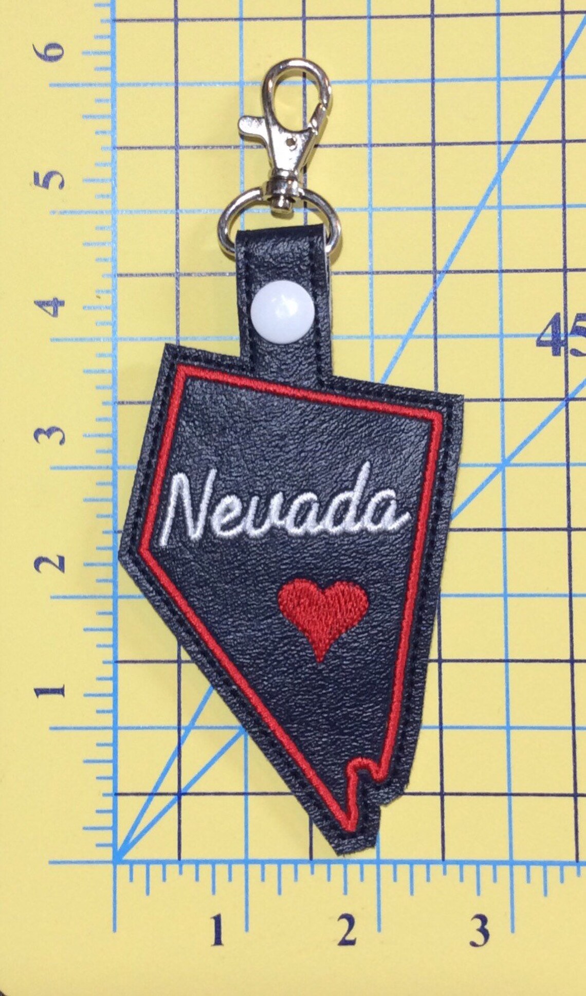 Nevada State Snap Tab - DIGITAL DOWNLOAD - in the Hoop Embroidery ...