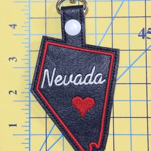 Nevada State Snap Tab - DIGITAL DOWNLOAD - in the Hoop Embroidery ...