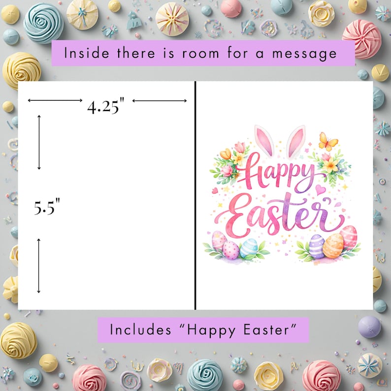 Printable Easter Coloring Cards for Kids – DIY Happy Easter Bunny Cards ...