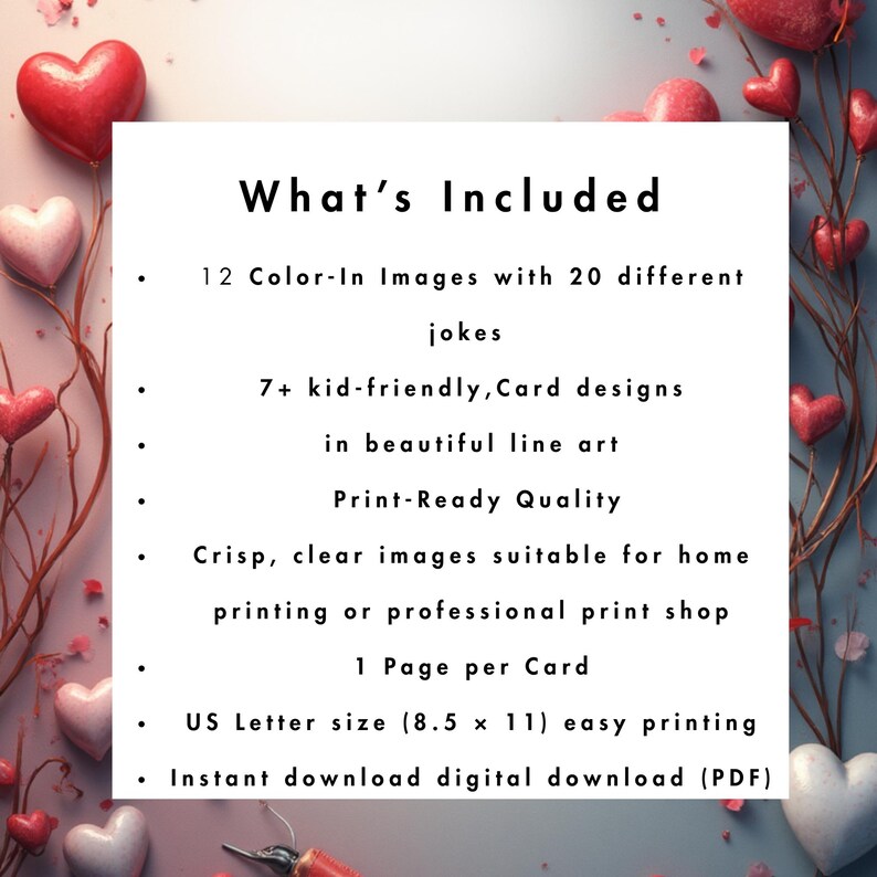 20 Valentine’s Day Cards for Kids 5+ | Color-in | Folded | DIY ...