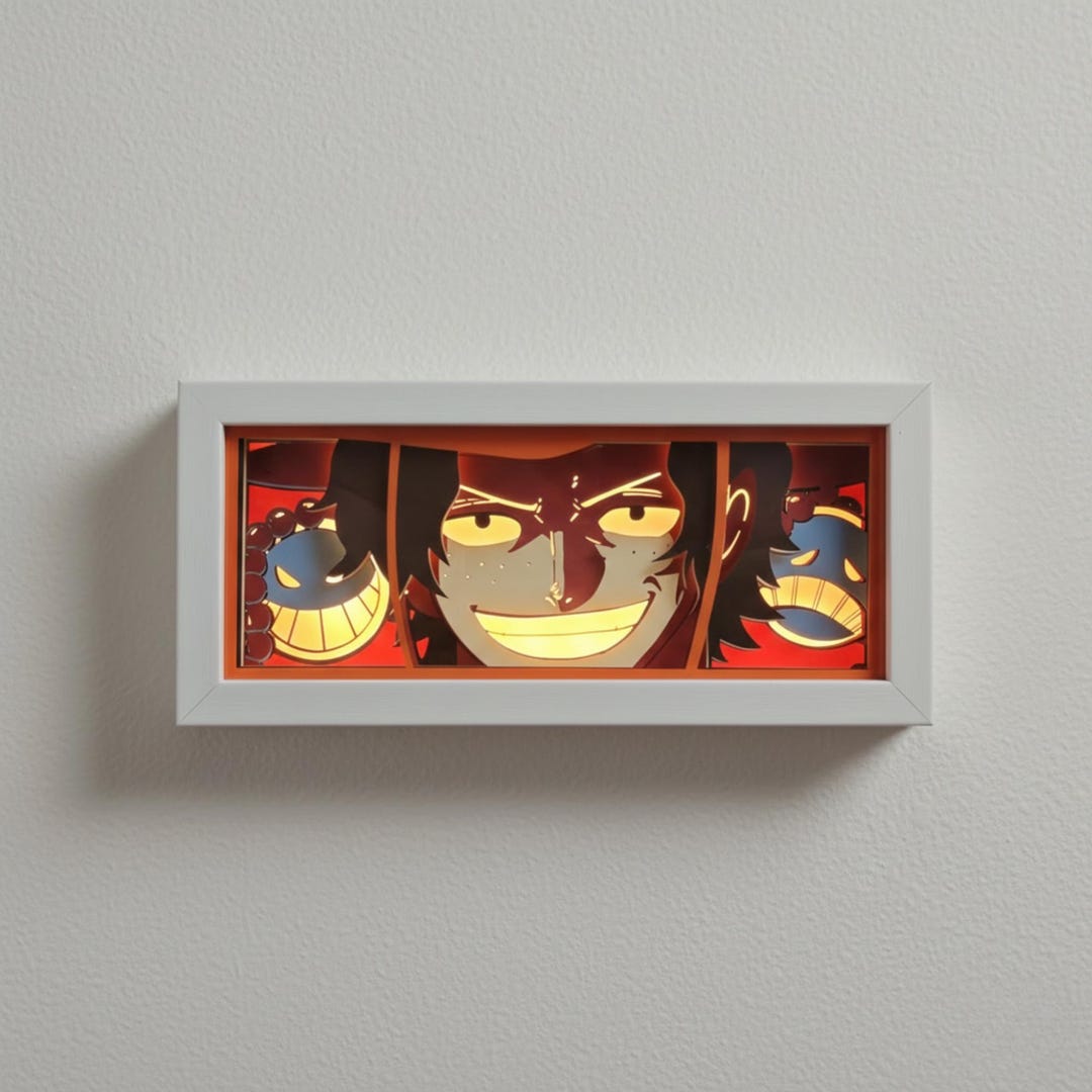 Anime Lightbox – 3D Paper Cut Shadow Box Powered With LED RGB Colors ...