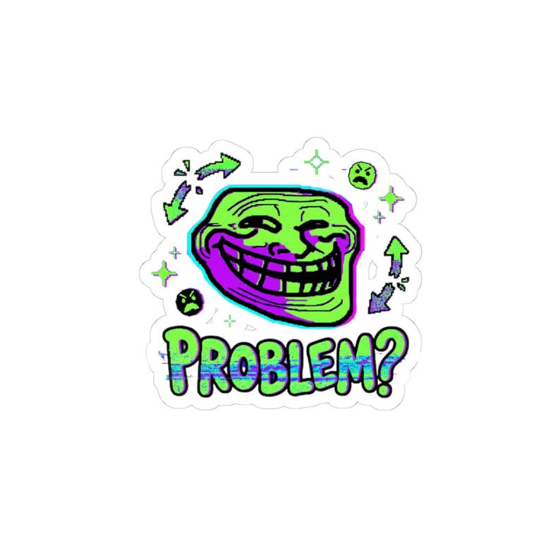 Neon Retro Meme Throwback Sticker | 2000s Internet, Nostalgia Humor - Etsy