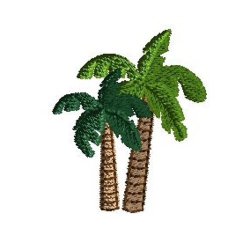 Palm Tree Line Embroidery Design Instant Download - Etsy