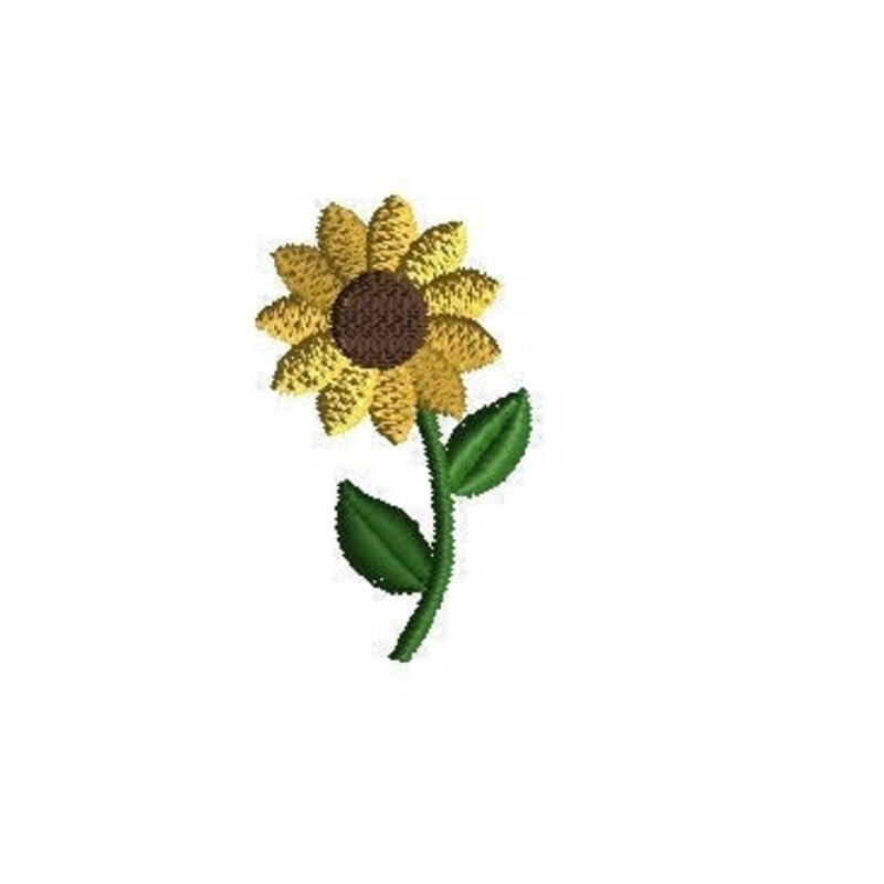Sunflower Embroidery - Etsy
