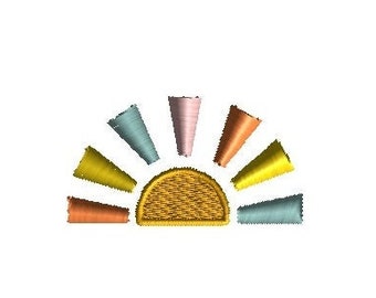 Half Sun Embroidery - Etsy