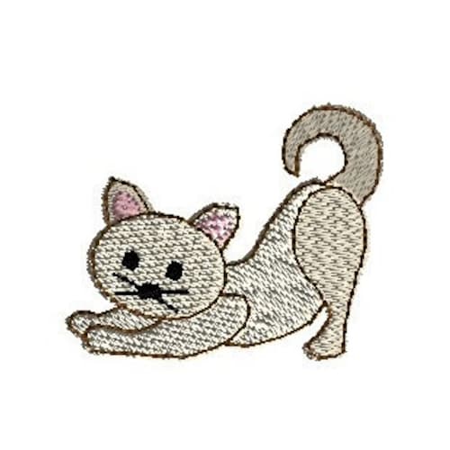 Mini Cat Machine Embroidery Design-instant DOWNLOAD-3 Sizes - Etsy