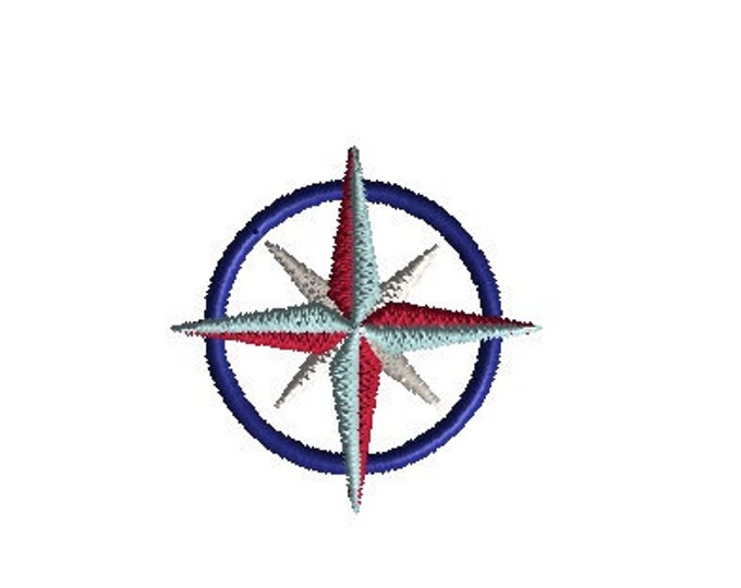 Mini Compass Machine Embroidery Design-instant DOWNLOAD - Etsy