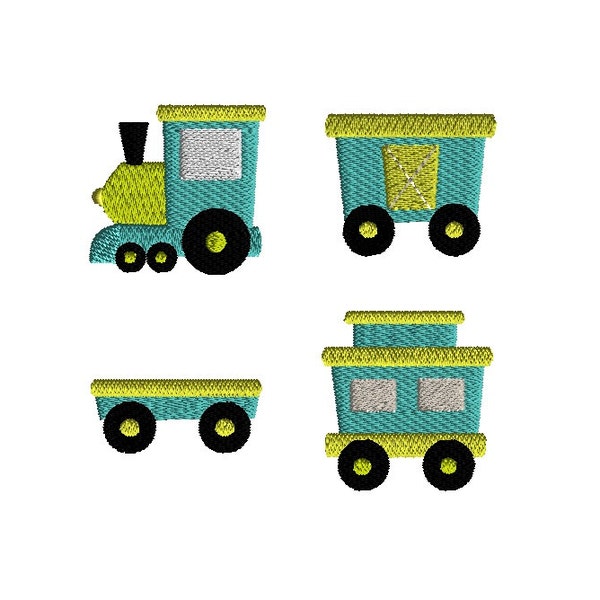 Train Embroidery Design - Etsy