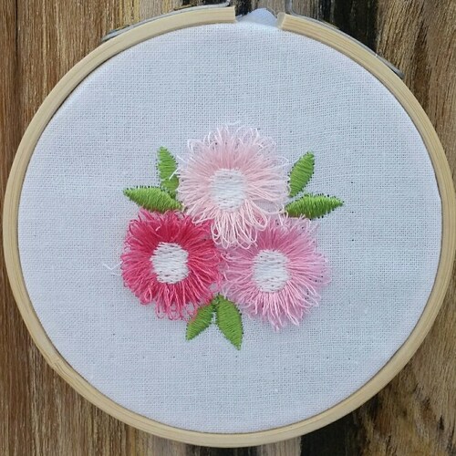 Dandelion Fringe Embroidery Design / 3D Embroidery / Machine - Etsy