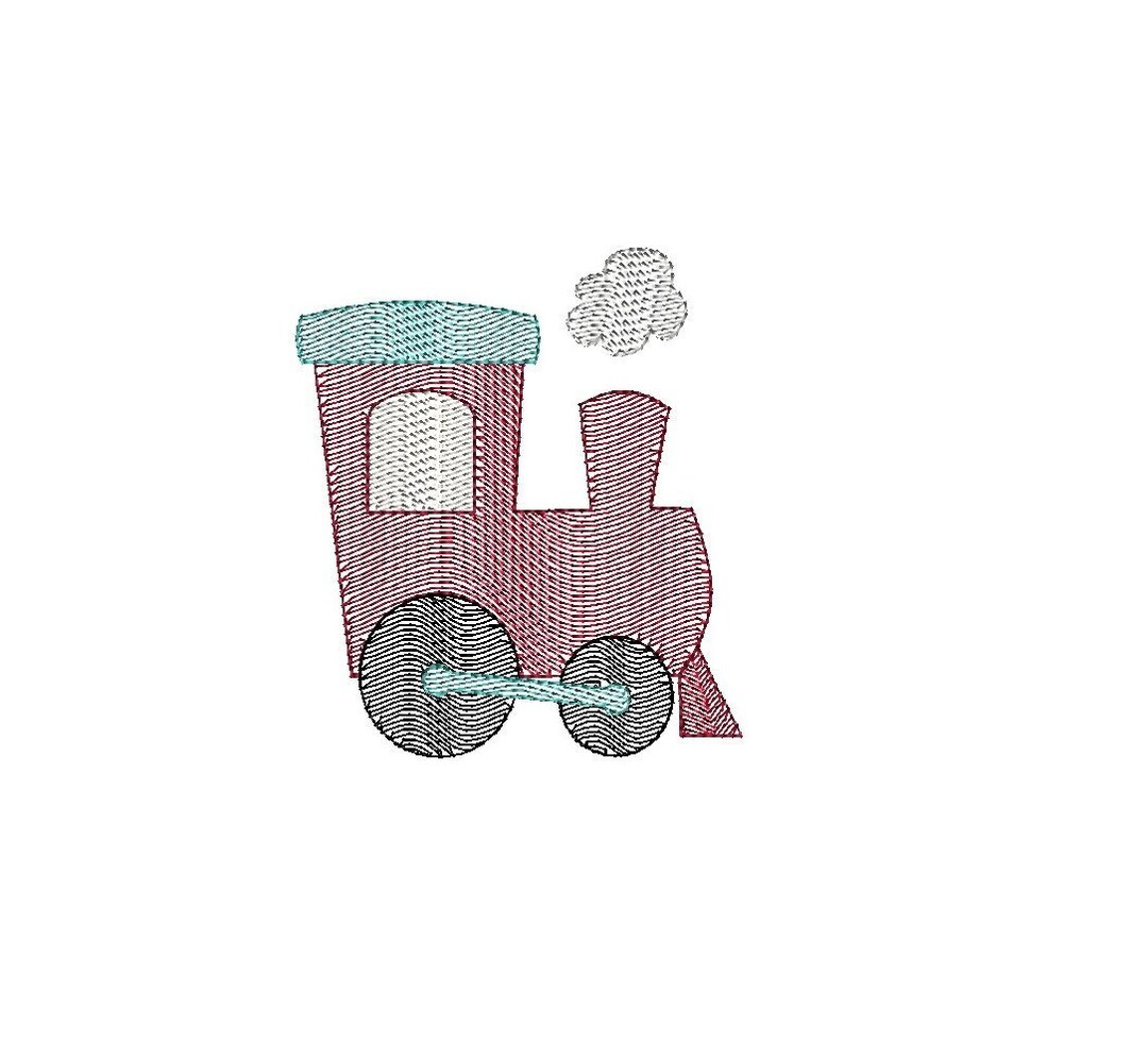 Train Quick Stitch Machine Embroidery Design-instant DOWNLOAD - Etsy