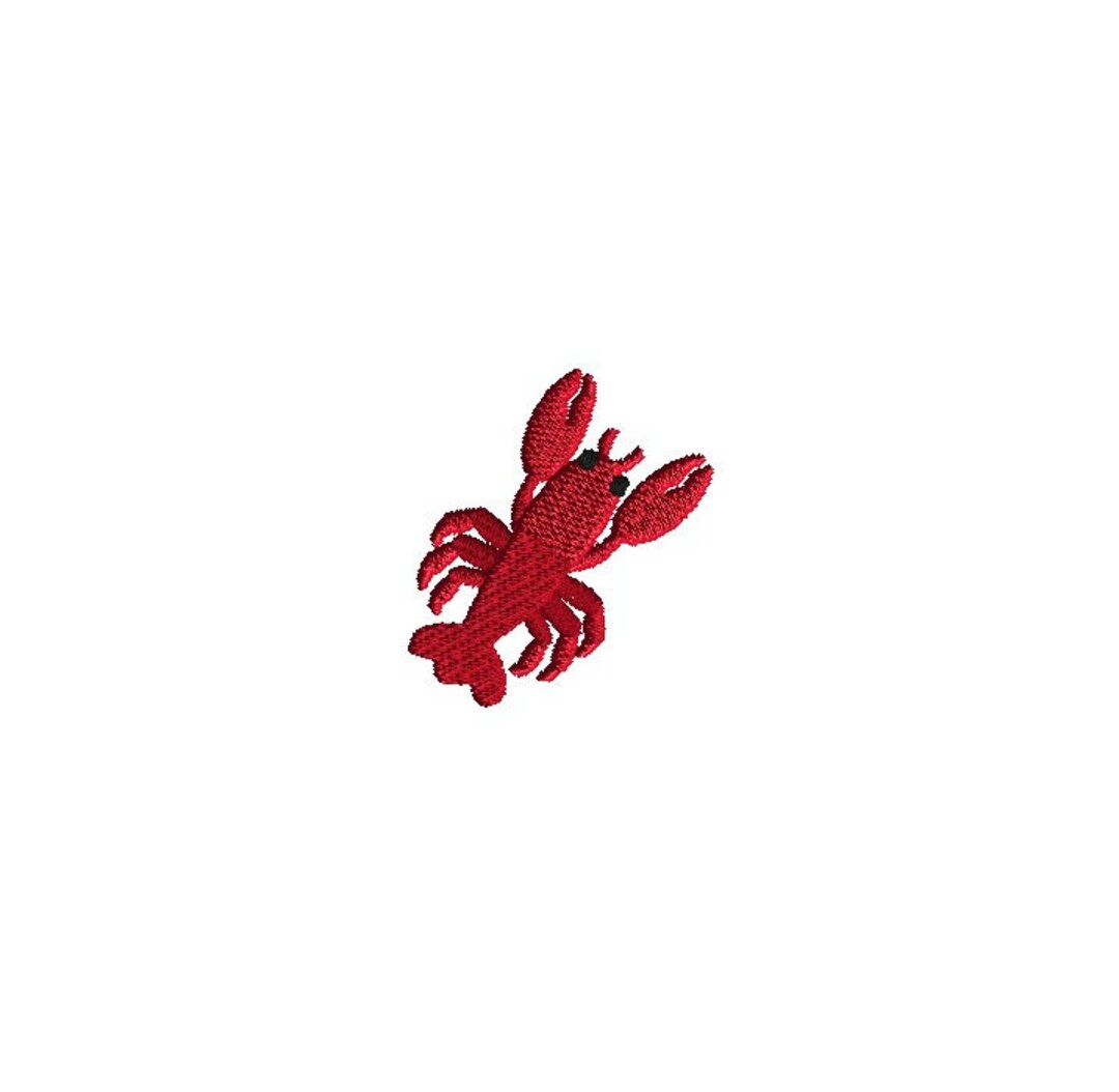 Mini Lobster Machine Embroidery Design-instant DOWNLOAD - Etsy