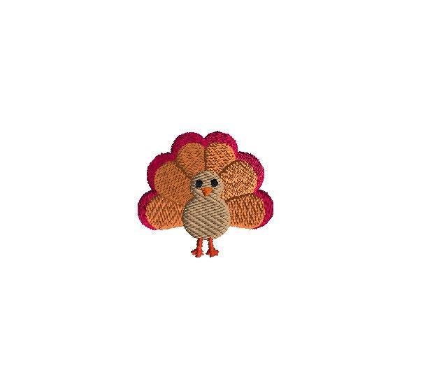 Mini Thanksgiving Feast Machine Embroidery Designs(turkey, Drumstick ...