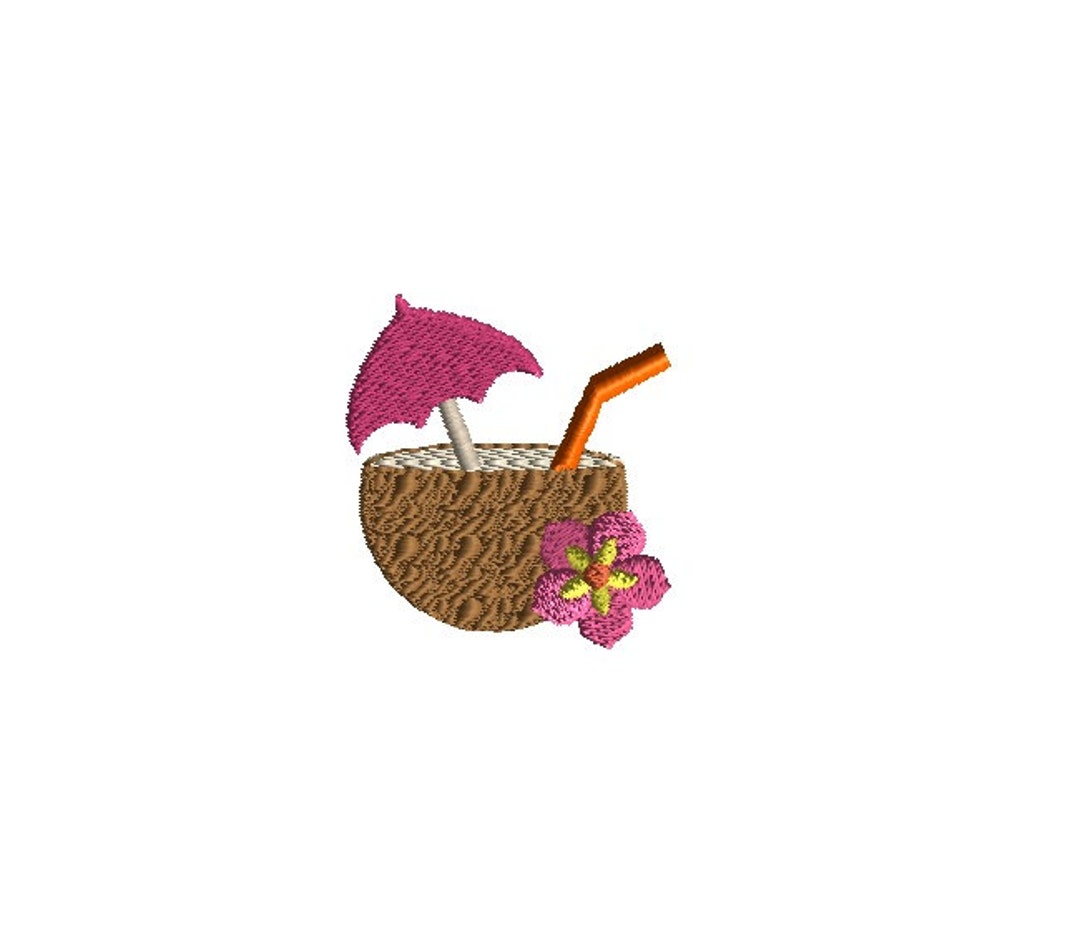 Mini Coconut Drink Machine Embroidery Design-instant DOWNLOAD - Etsy
