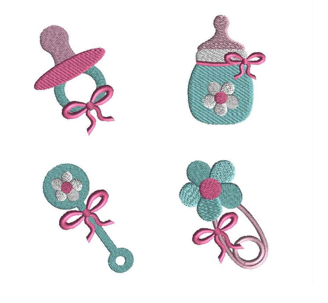 Mini Baby Girl Machine Embroidery Design Set-instant DOWNLOAD - Etsy