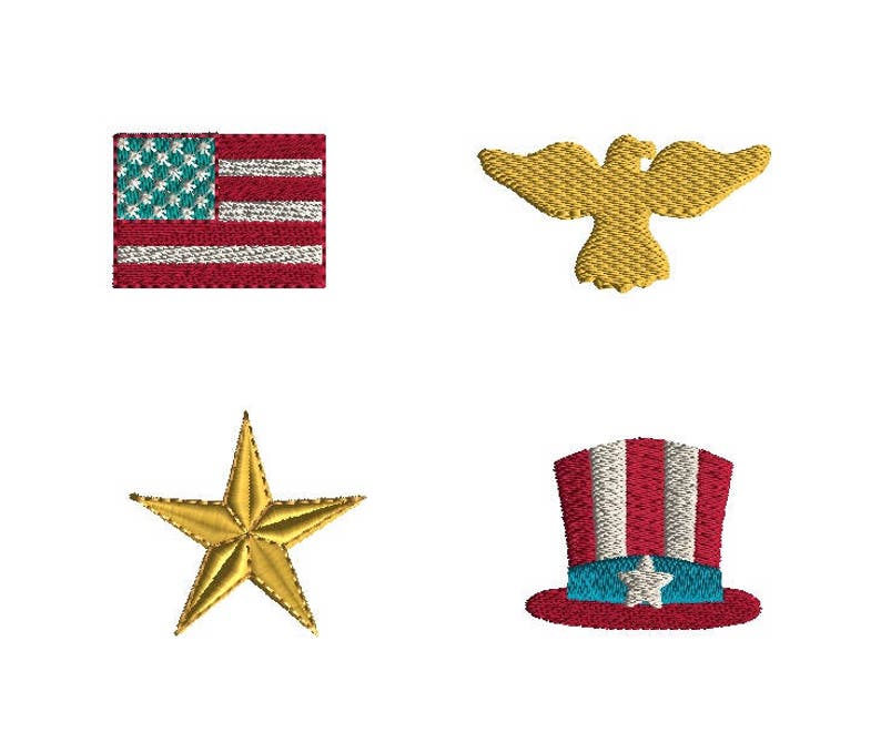 Mini American Machine Embroidery Designs-instant DOWNLOAD - Etsy