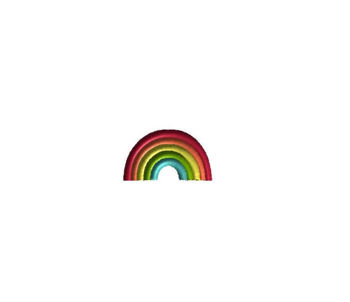 Mini Rainbow 2 Machine Embroidery Design-instant DOWNLOAD - Etsy