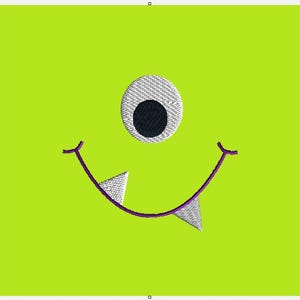 Monster Face Machine Embroidery Design-instant DOWNLOAD - Etsy