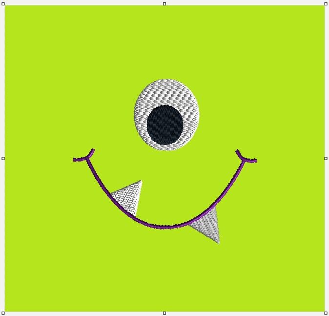 Monster Face Machine Embroidery Design-instant DOWNLOAD - Etsy