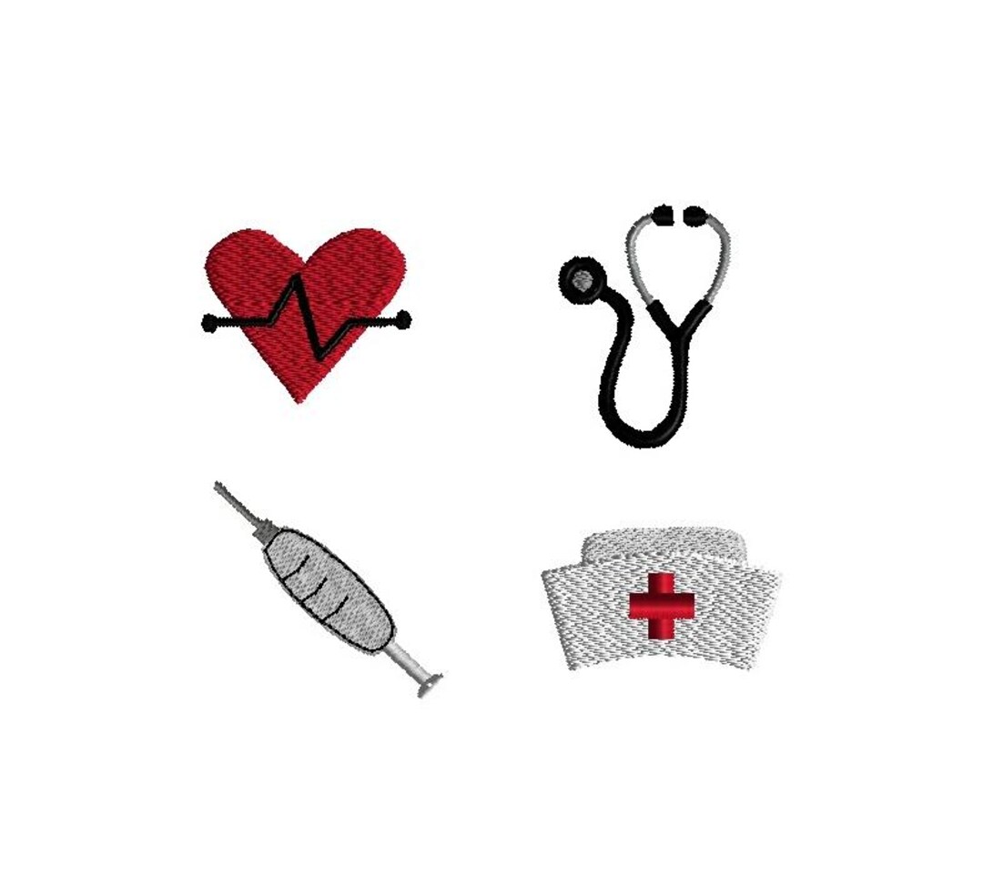 Mini Nurse Machine Embroidery Design Set-instant DOWNLOAD - Etsy