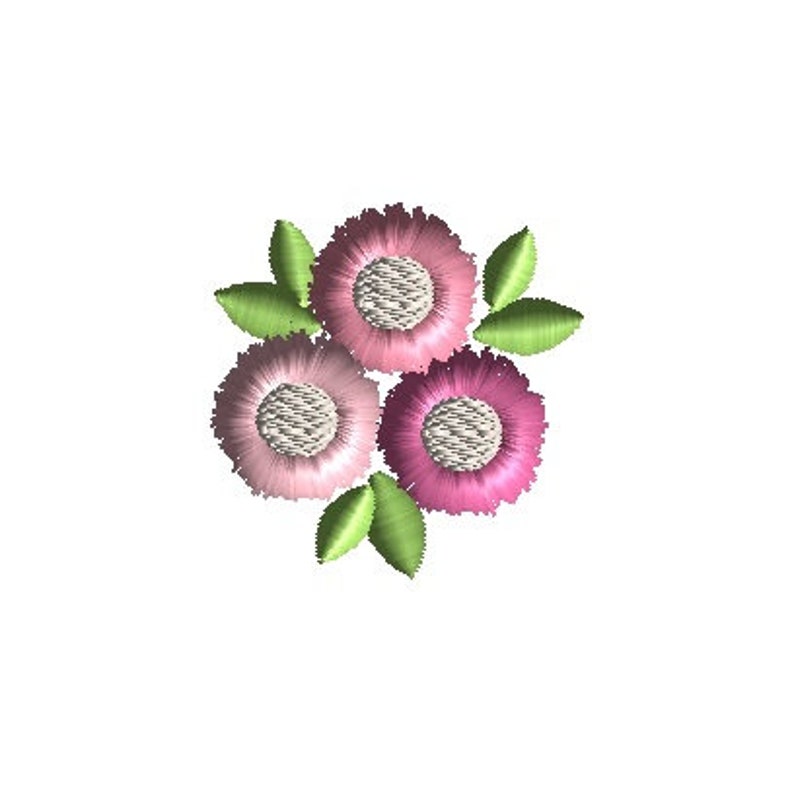Fringe Flowers Machine Embroidery Design-instant DOWNLOAD - Etsy