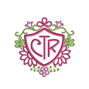 CTR Floral Applique Machine Embroidery Design-instant DOWNLOAD-3 Sizes ...