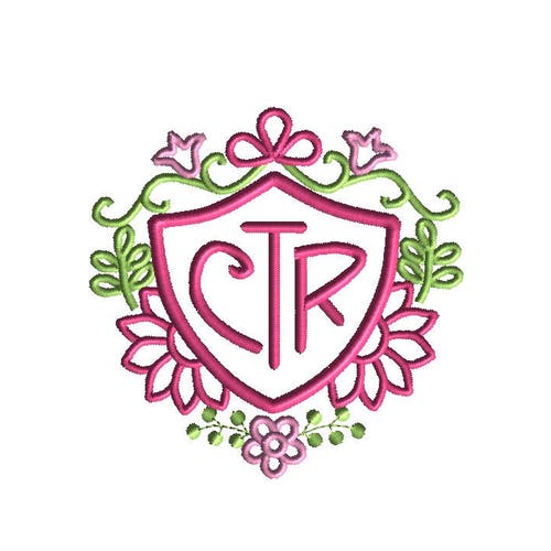 CTR Floral Applique Machine Embroidery Design-instant - Etsy