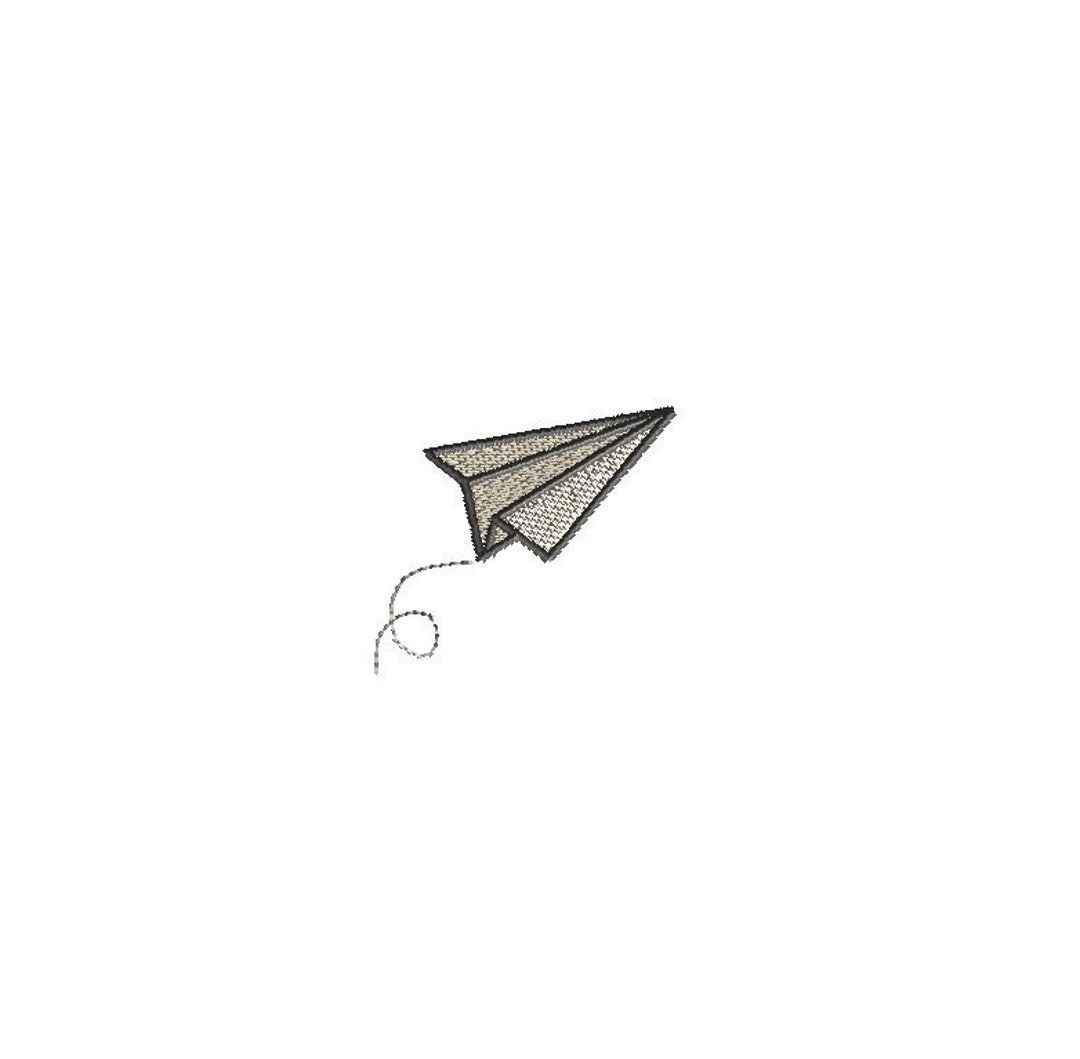 Mini Paper Airplane Machine Embroidery Design-instant DOWNLOAD - Etsy