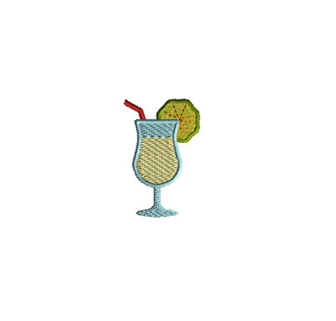Mini Drinks Machine Embroidery Design Set-instant DOWNLOAD - Etsy