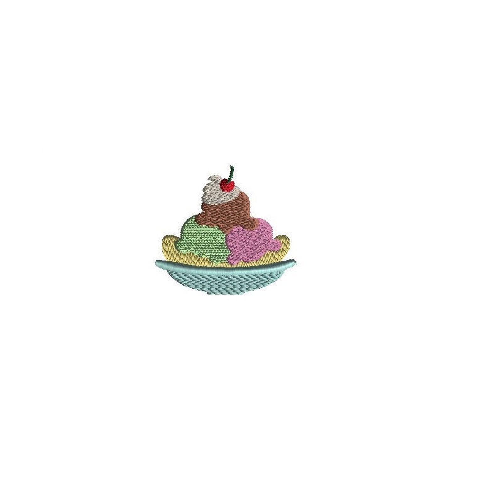 Mini Banana Split Machine Embroidery Design-instant DOWNLOAD - Etsy