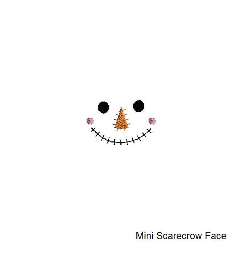 Mini Halloween Faces 2 Machine Embroidery Design Set-instant DOWNLOAD ...