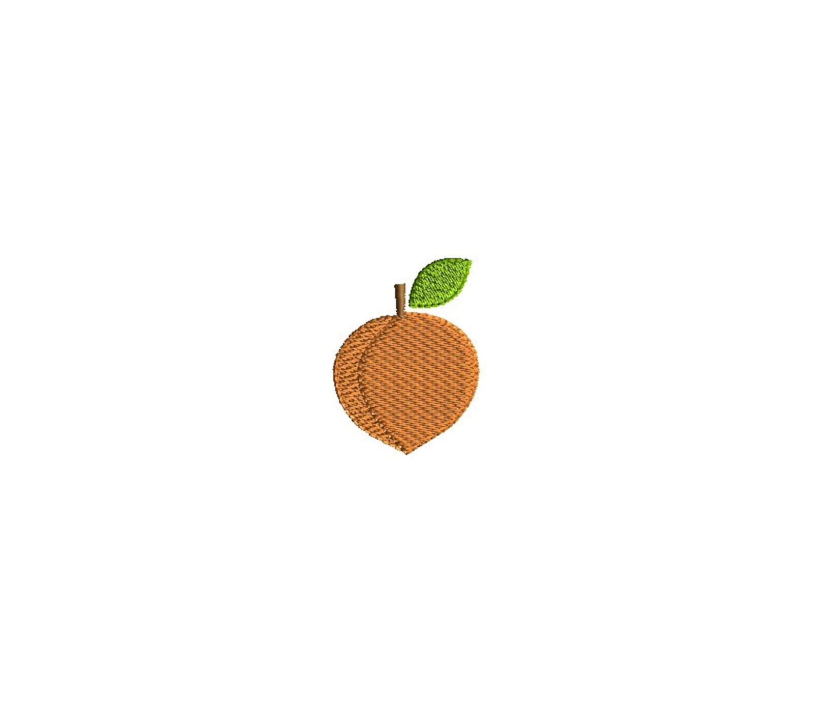 Mini Peach Machine Embroidery Design-instant DOWNLOAD - Etsy