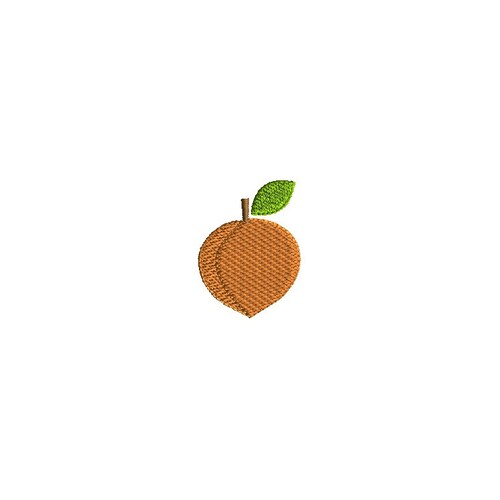 Mini Peach Machine Embroidery Design-instant DOWNLOAD - Etsy