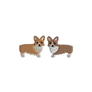 Mini Corgi Dog Machine Embroidery Design-instant DOWNLOAD - Etsy
