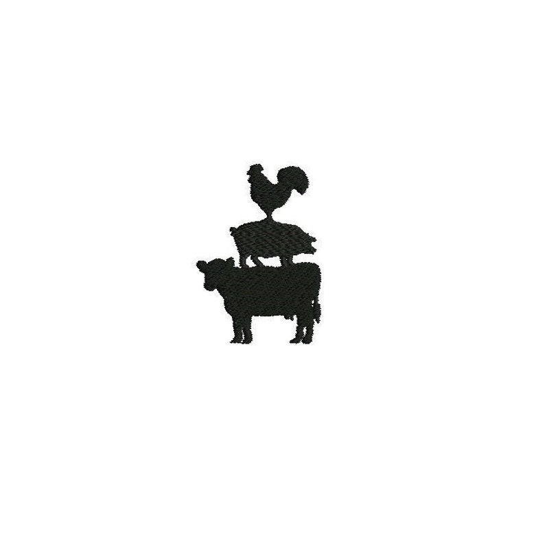 Mini Barnyard Stack Machine Embroidery Design-instant DOWNLOAD - Etsy
