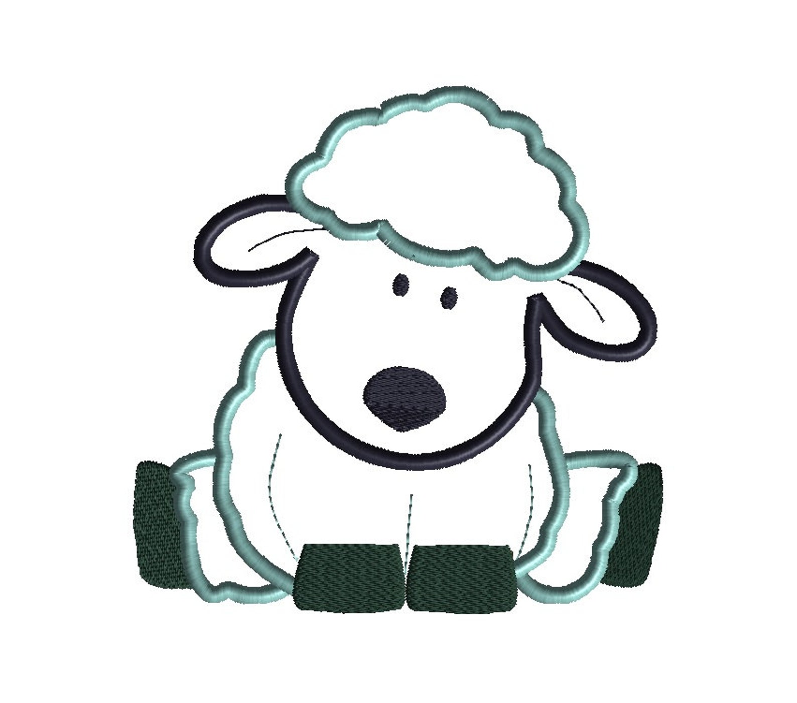 Sheep Applique Machine Embroidery Design-instant DOWNLOAD - Etsy