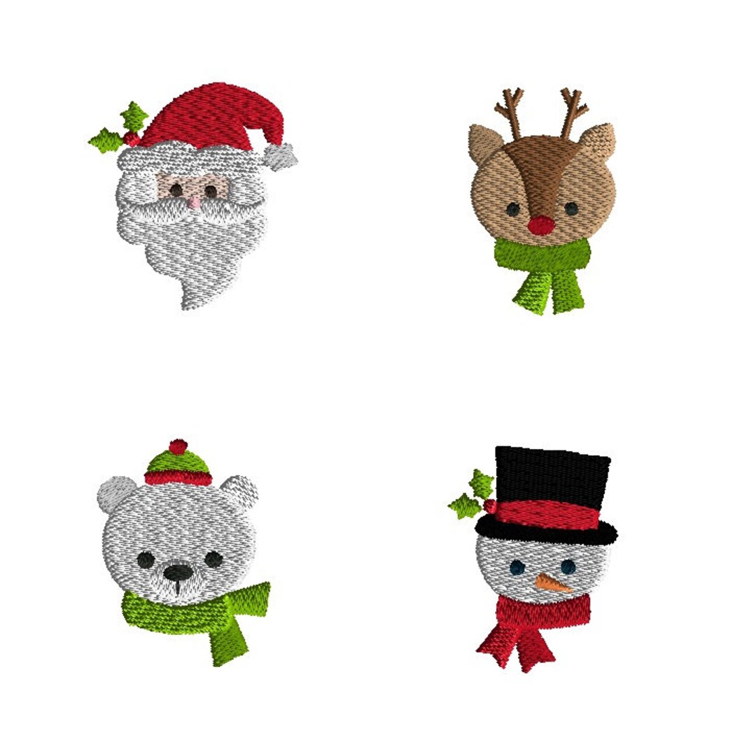 Mini Simply Christmas Machine Embroidery Design Set-instant DOWNLOAD - Etsy