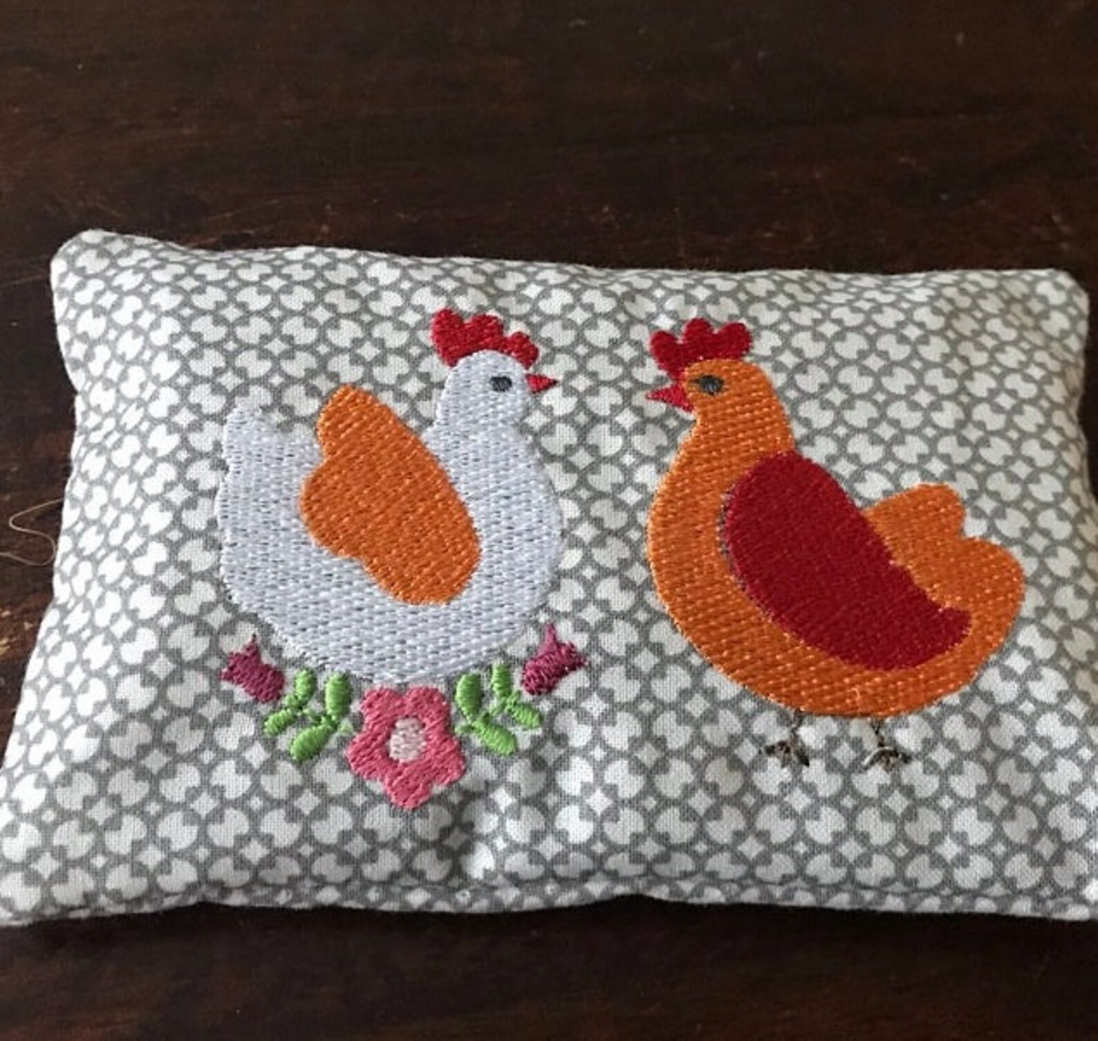 Mini Chicken Floral 2 Machine Embroidery Design-instant - Etsy