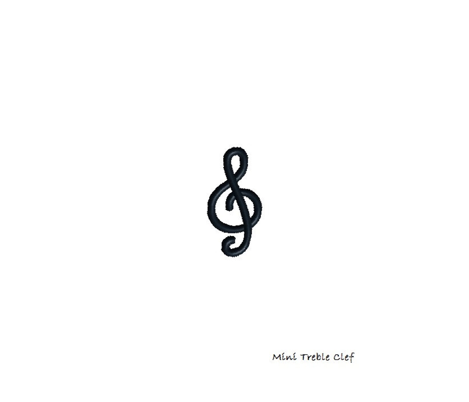 Mini Musical Notes/treble Clef Machine Embroidery Design - Etsy