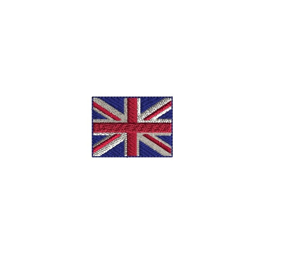 Mini British Flag Machine Embroidery Design-instant DOWNLOAD - Etsy