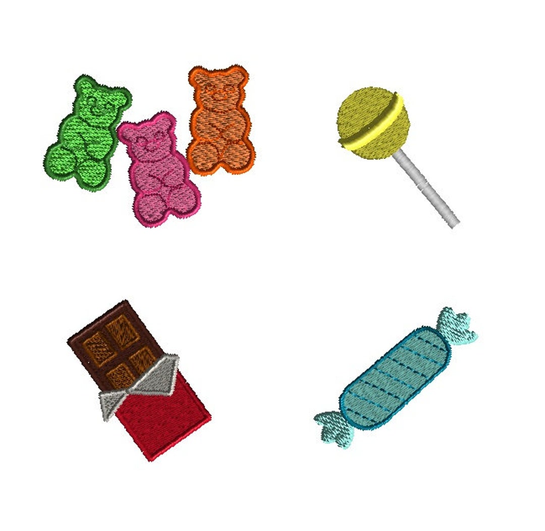 Mini Candy 2 Machine Embroidery Design Set-instant DOWNLOAD - Etsy