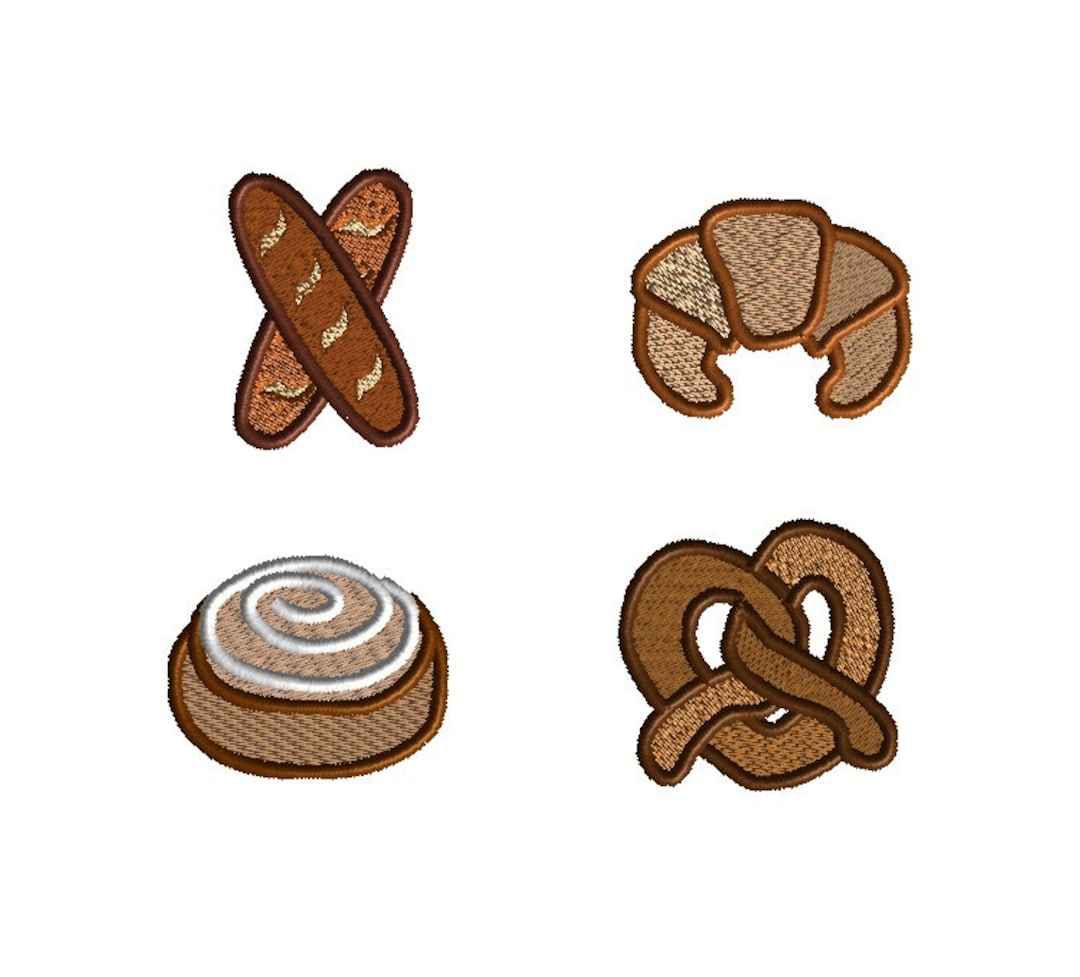 Mini Breads Set Embroidery Designs for Machine Embroidery-instant ...