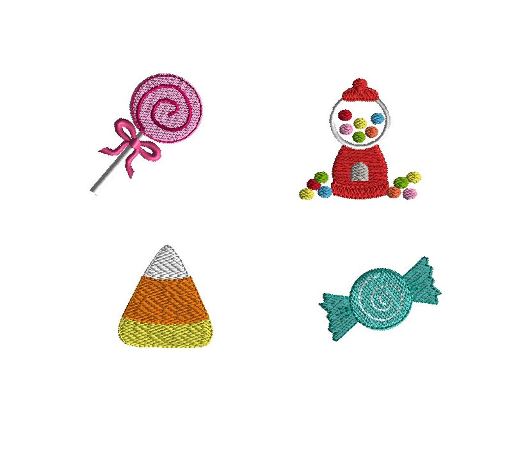 Mini Candy Machine Embroidery Design Set-instant DOWNLOAD - Etsy