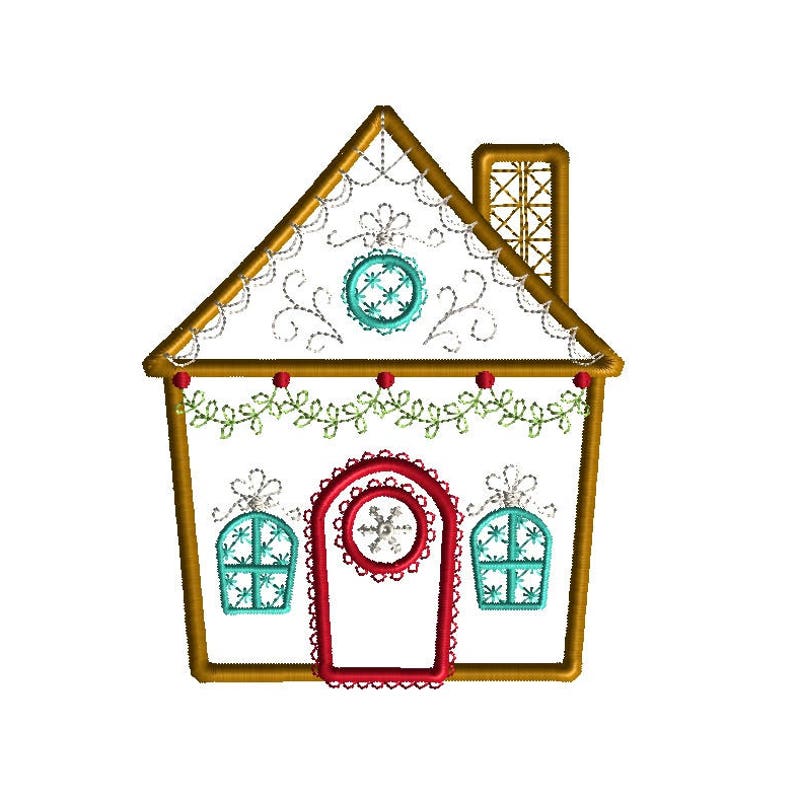 Gingerbread Applique - Etsy