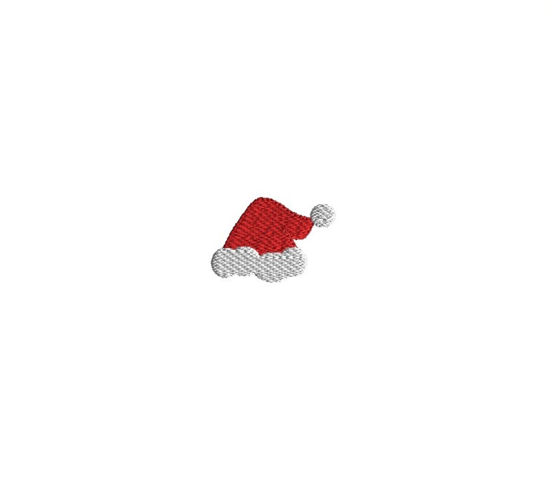 Mini Santa Hat Machine Embroidery Design-instant DOWNLOAD - Etsy
