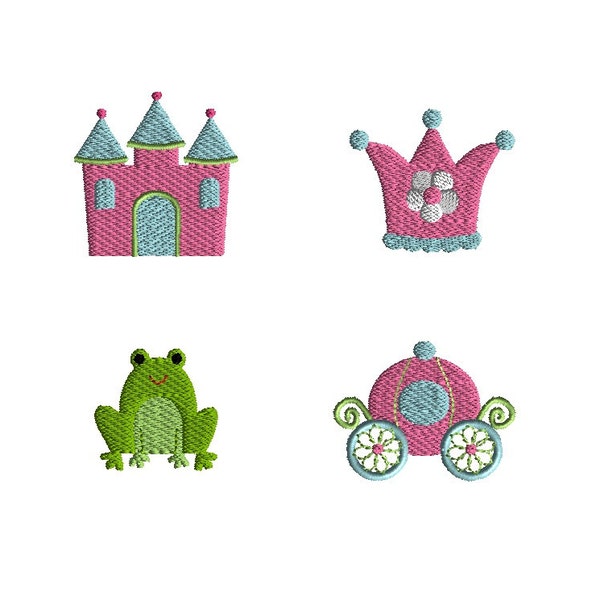 Princess Embroidery Design - Etsy