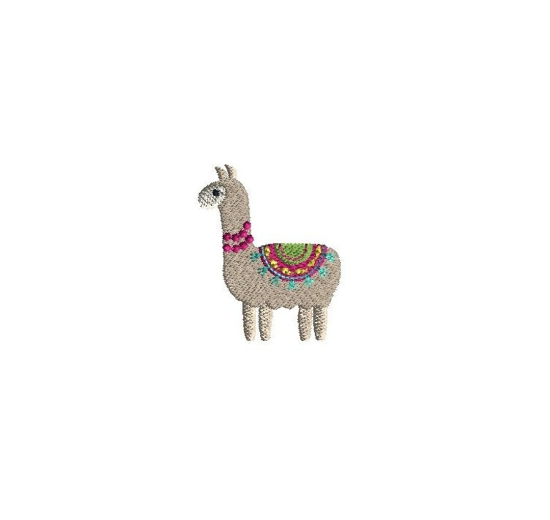 Mini Llama Machine Embroidery Design-instant DOWNLOAD-3 Sizes - Etsy