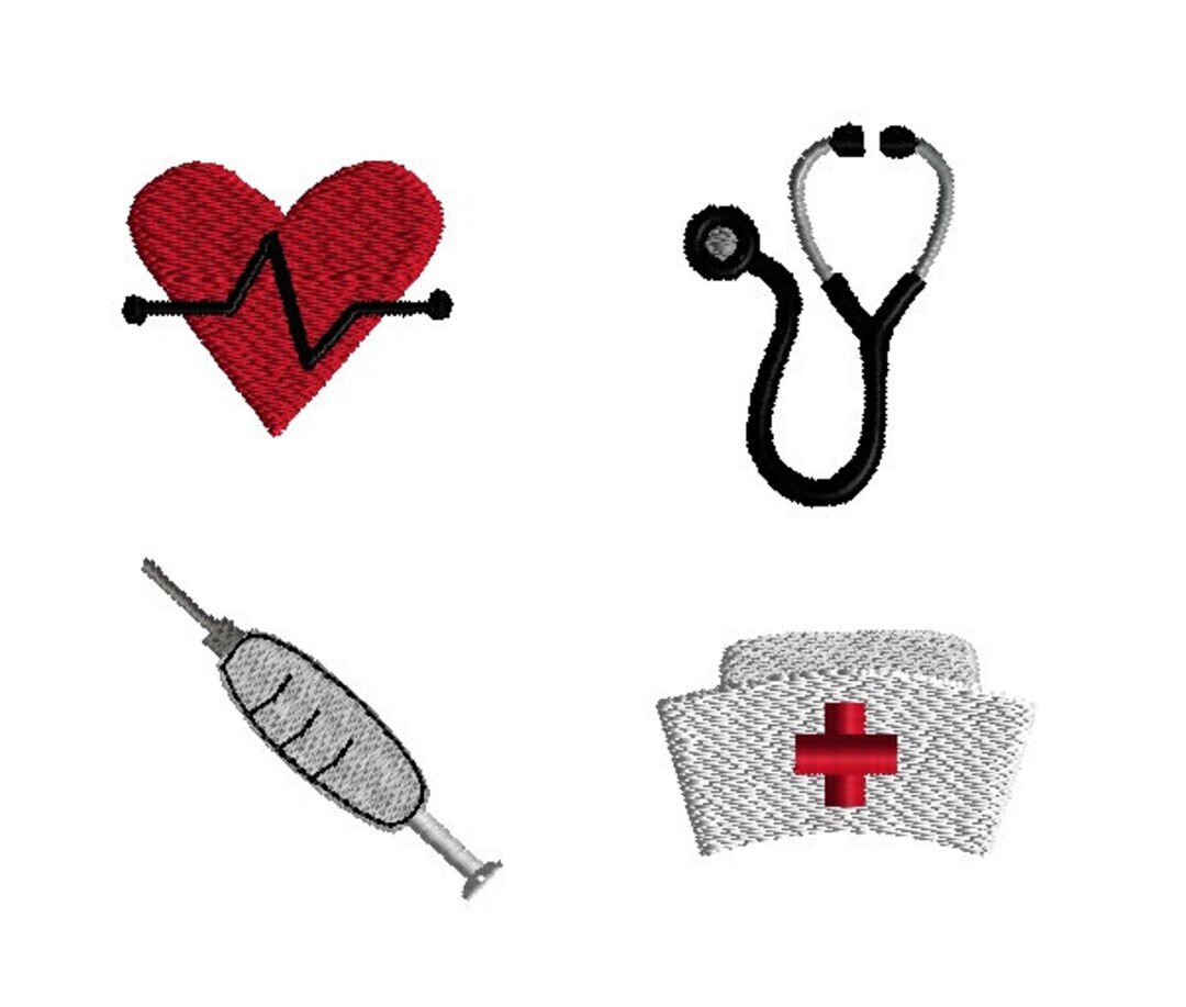 Mini Nurse Machine Embroidery Design Set-instant DOWNLOAD - Etsy