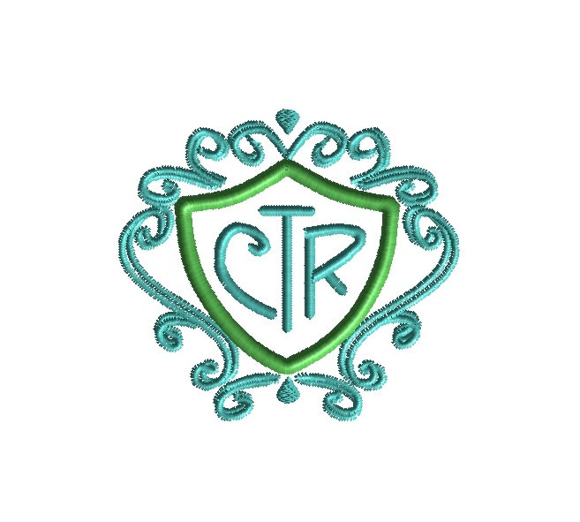 CTR and Swirls Applique Machine Embroidery Design-instant - Etsy