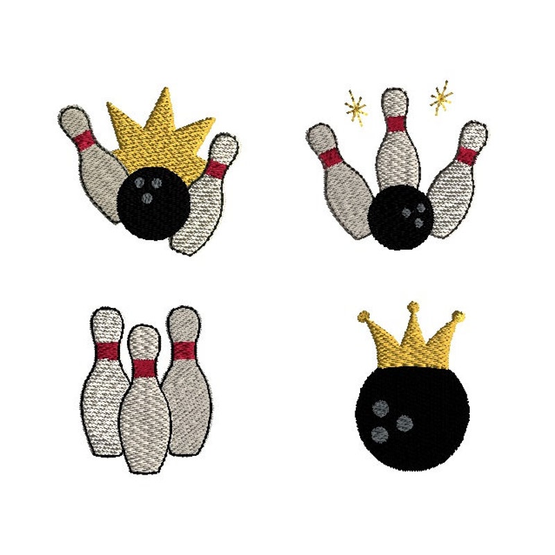 Bowling Embroidery - Etsy