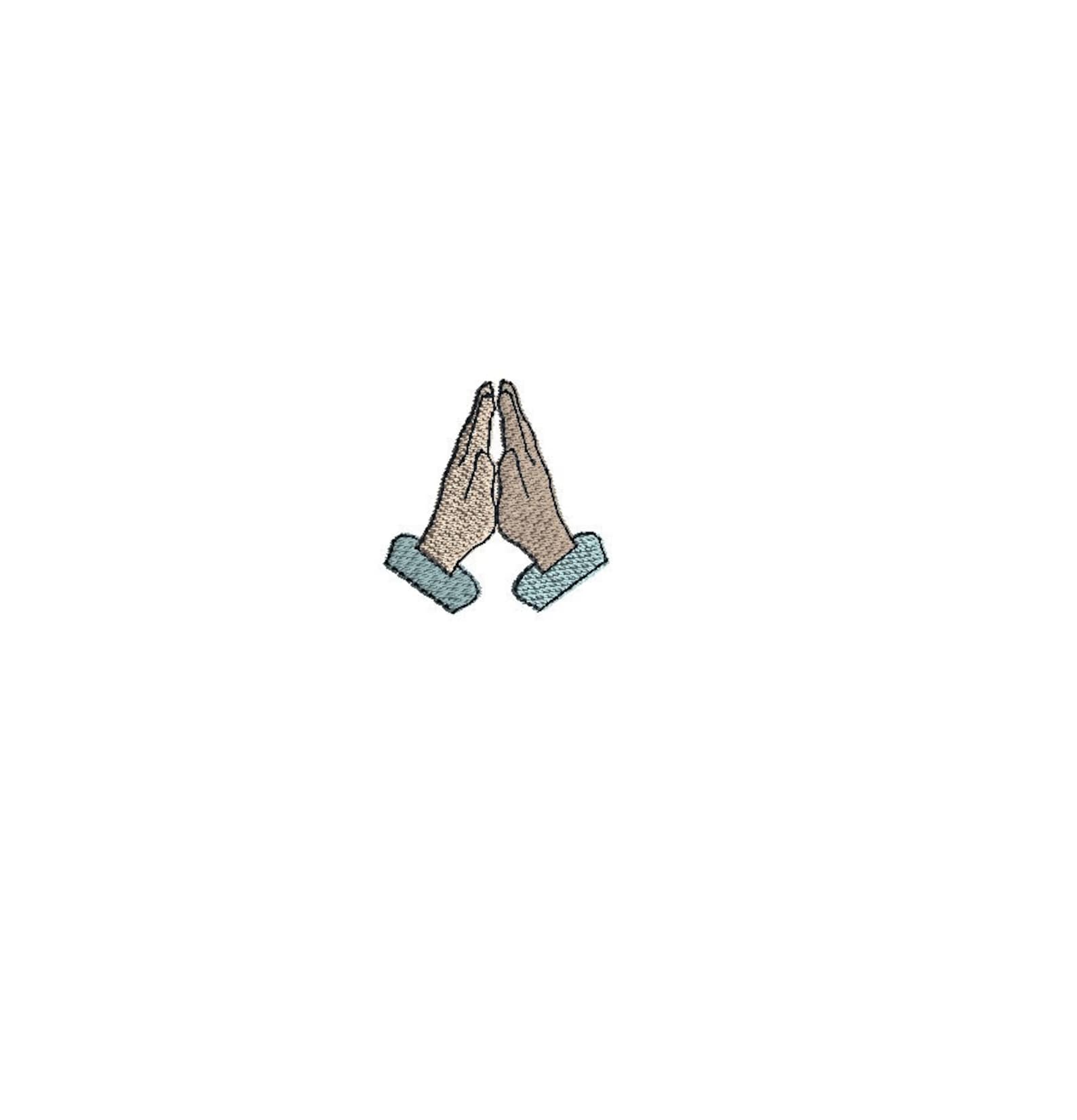 Mini Praying Hands Machine Embroidery Design-instant DOWNLOAD-3 Sizes ...